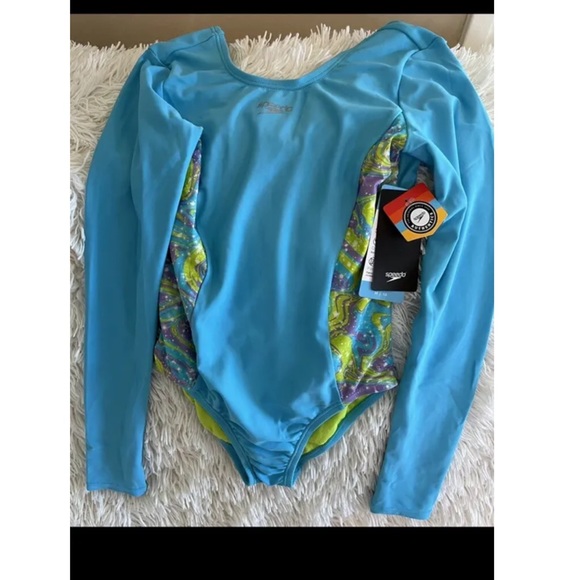 Speedo | Swim | Speedo Girls One Piece Long Sleeve Lined Swimsuit ...